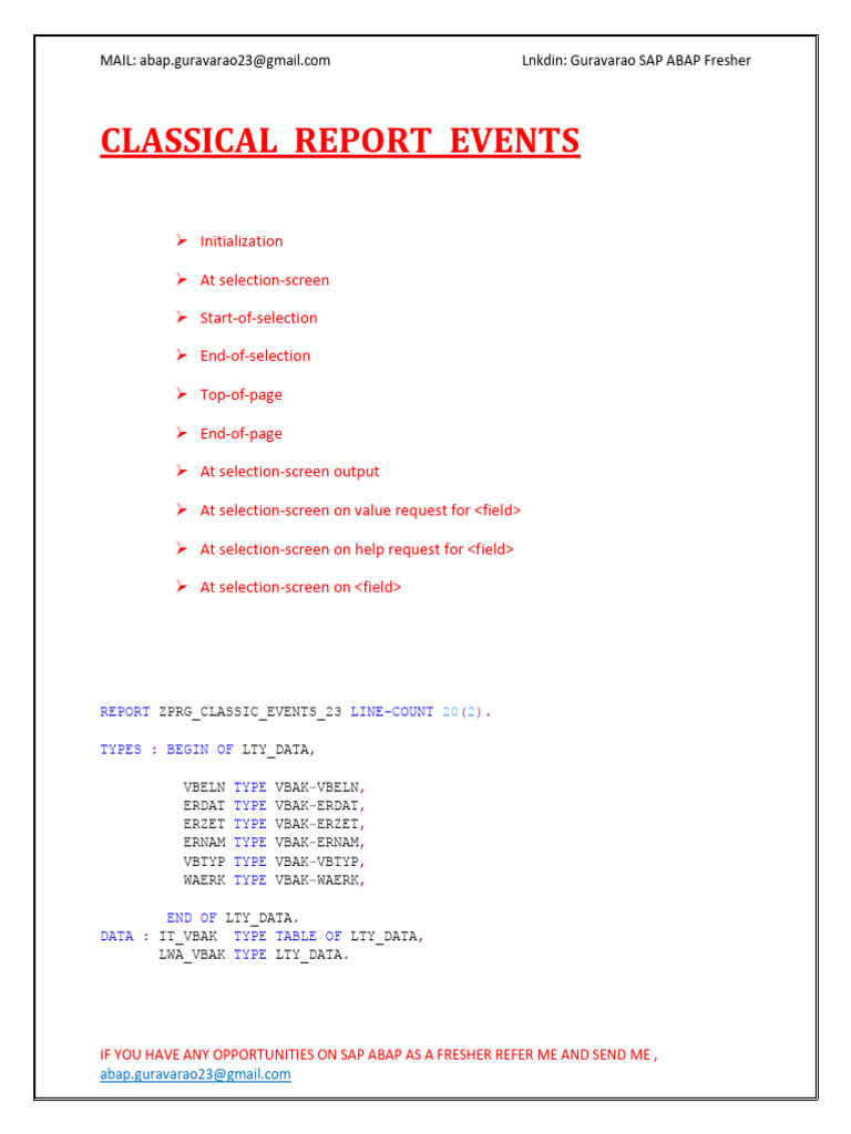 Classical Report Events With Logic 1725251430 | PDF | Computer ...