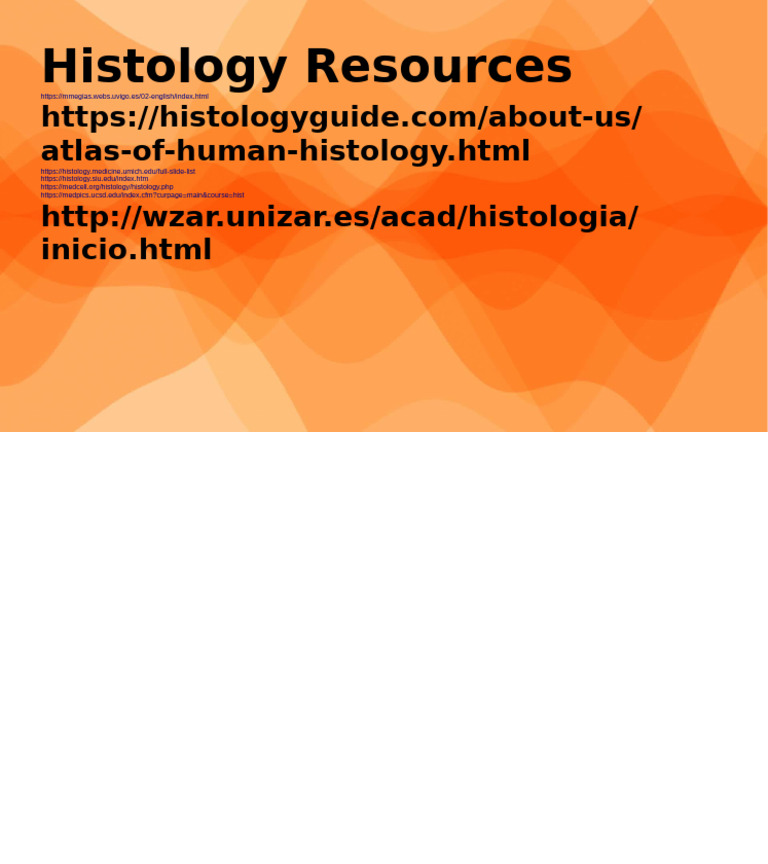 Histology Resources | PDF