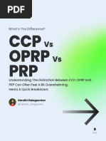 Difference Between CCP, PRP & OPRP | PDF | Food Safety | Hazards
