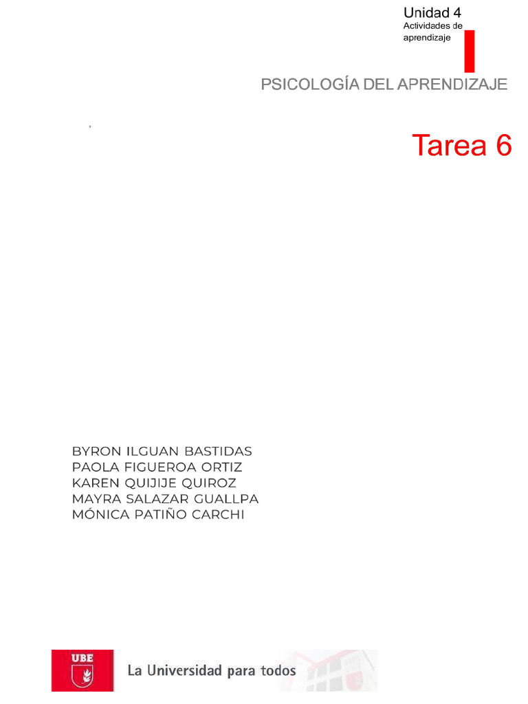 Tarea Práctica 6. ESTILOS DE APRENDIZAJE Actualizada | PDF ...