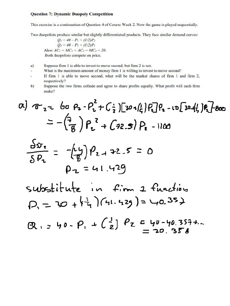 Intermediate Microeconomics Tutorial Week 3 | PDF