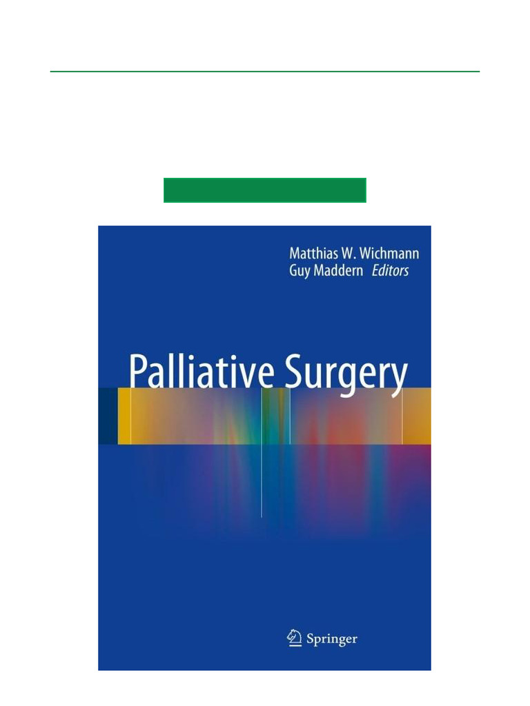 Palliative Surgery No-Wait Download | PDF | Palliative Care | Doctor Of ...