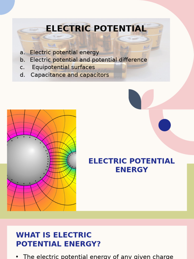 Understanding Electric Potential and Capacitance | PDF | Capacitance ...