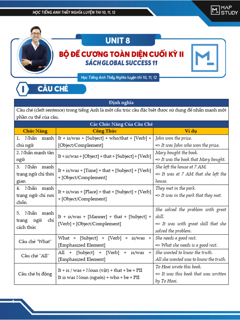 Đề Cương Ôn Thi Cuối Hkii - Lớp 11-Các Trang Đã Xóa | PDF