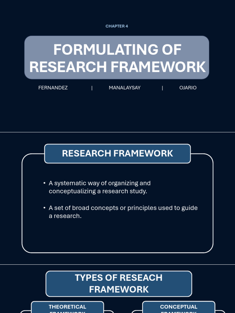 Formulating of Research Framework | PDF | Theory | Scientific Method
