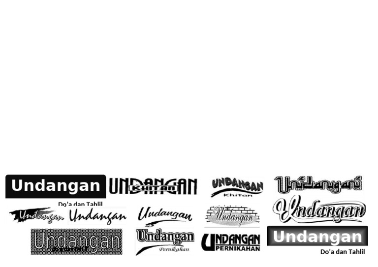 Logo Tulisan Undangan | PDF