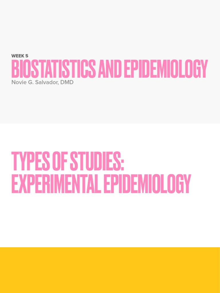 Types-of-Studies-Experimental-Epidemiology | PDF | Clinical Trial ...