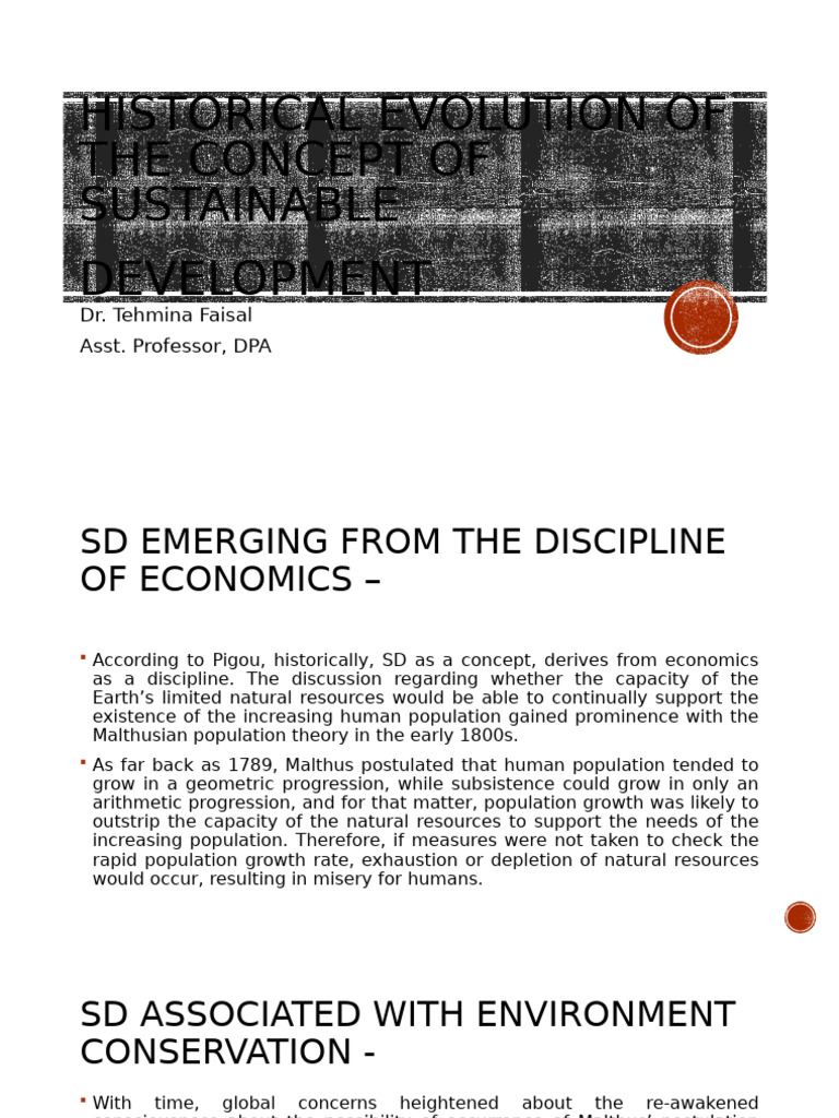 Historical Evolution of Sustainable Development | PDF | Sustainability ...