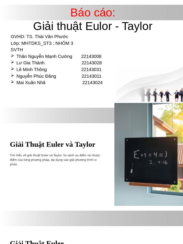 Giai Thuat Euler Va Taylor | PDF