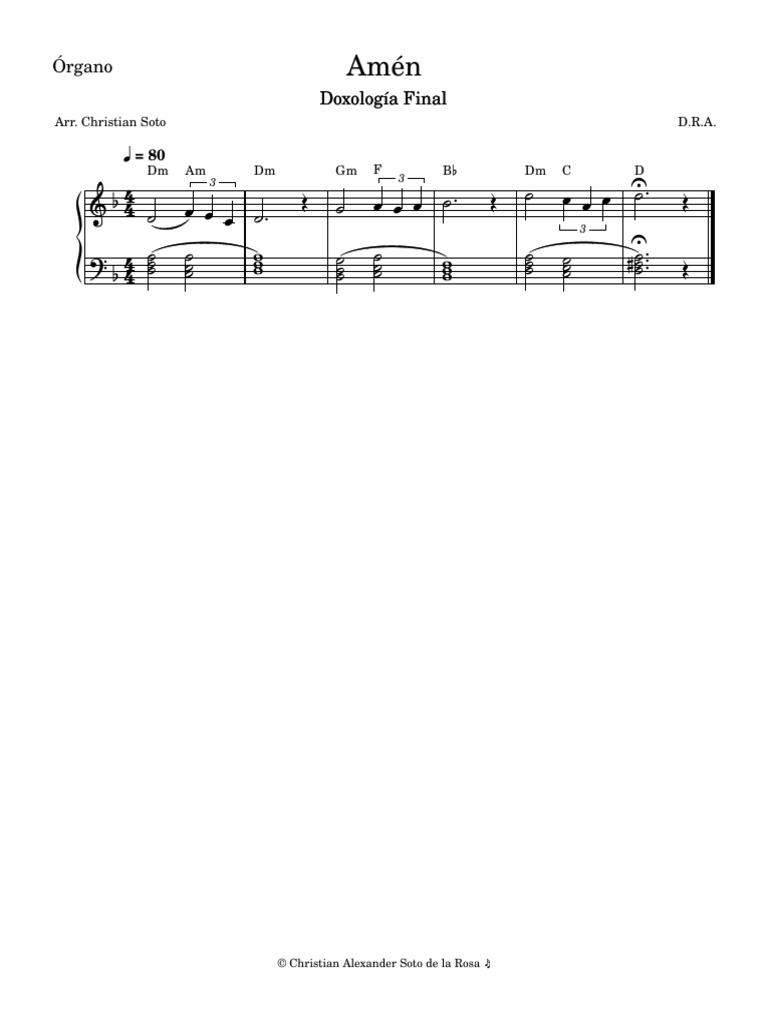 Amen Órgano | PDF