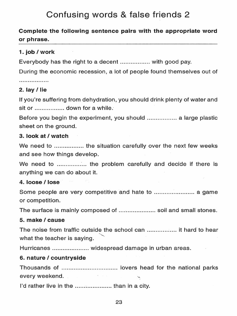 Confusing Word | PDF