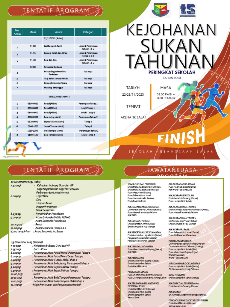 Buku Program Sukan Tahunan SKS 2023 PDF | PDF