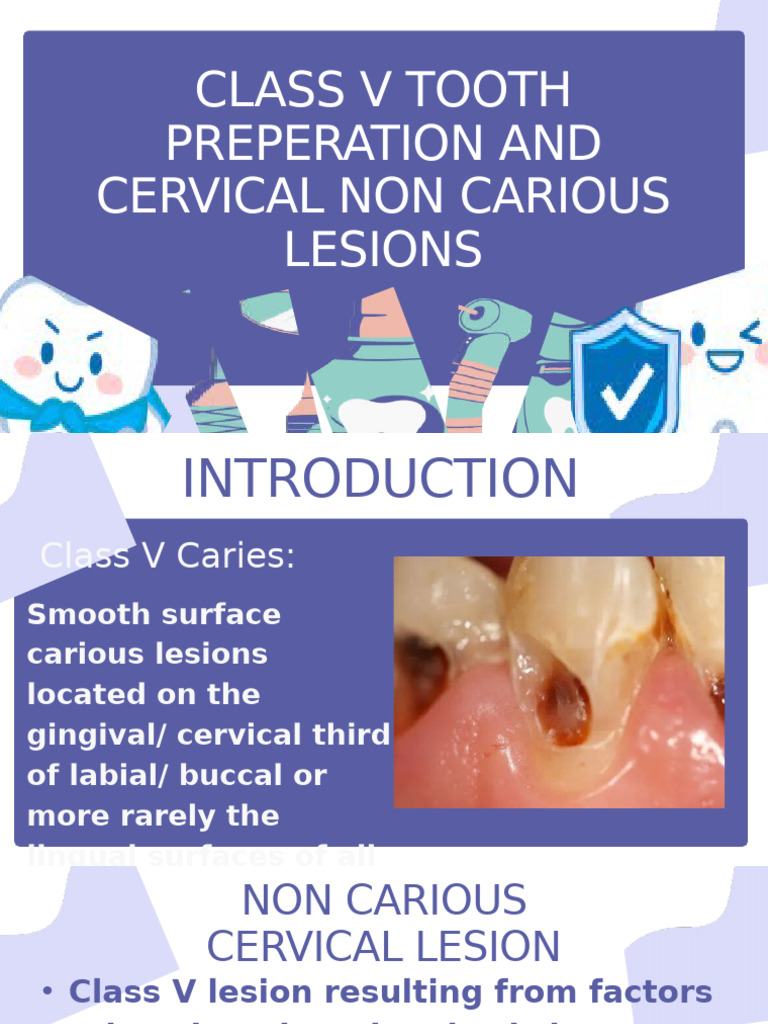 Class V Caries and Non-Carious Lesions | PDF | Dentistry Branches | Mouth