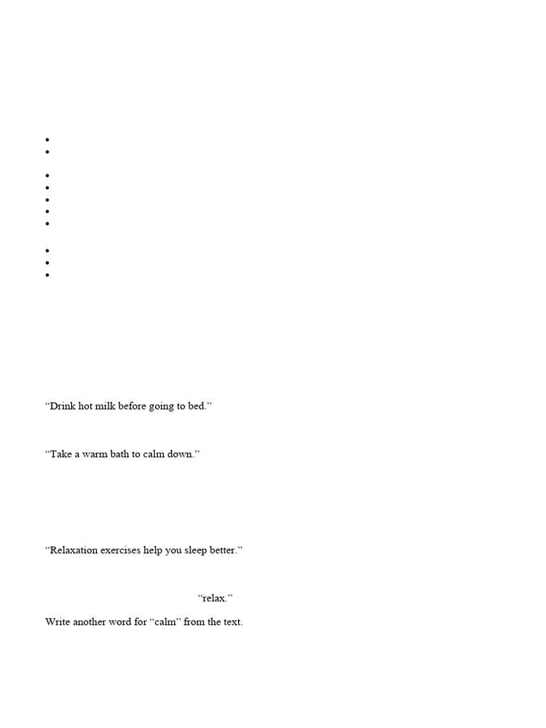 Group Work Comprehension | PDF | Sleep | Relaxation (Psychology)