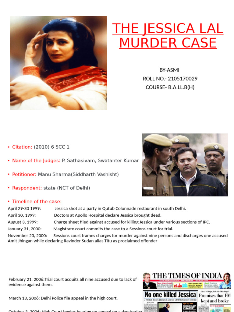 The Jessica Lal Murder Case | PDF | Witness | Public Law