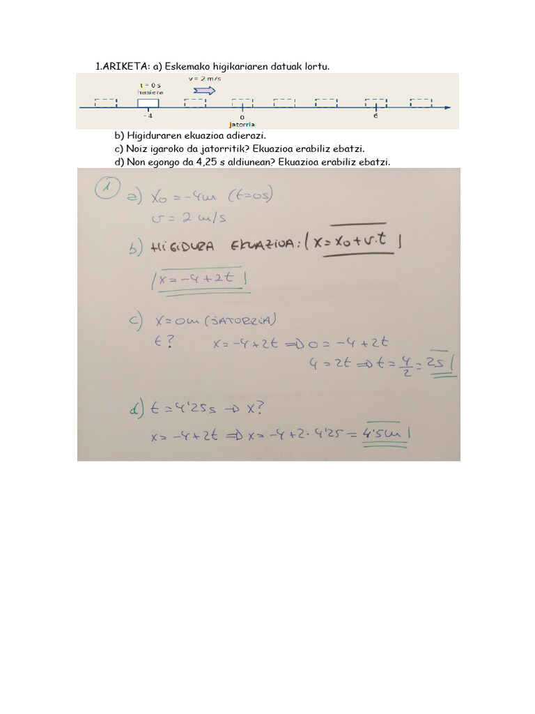 Hzu Birpaso Ariketak Ebazpena | PDF