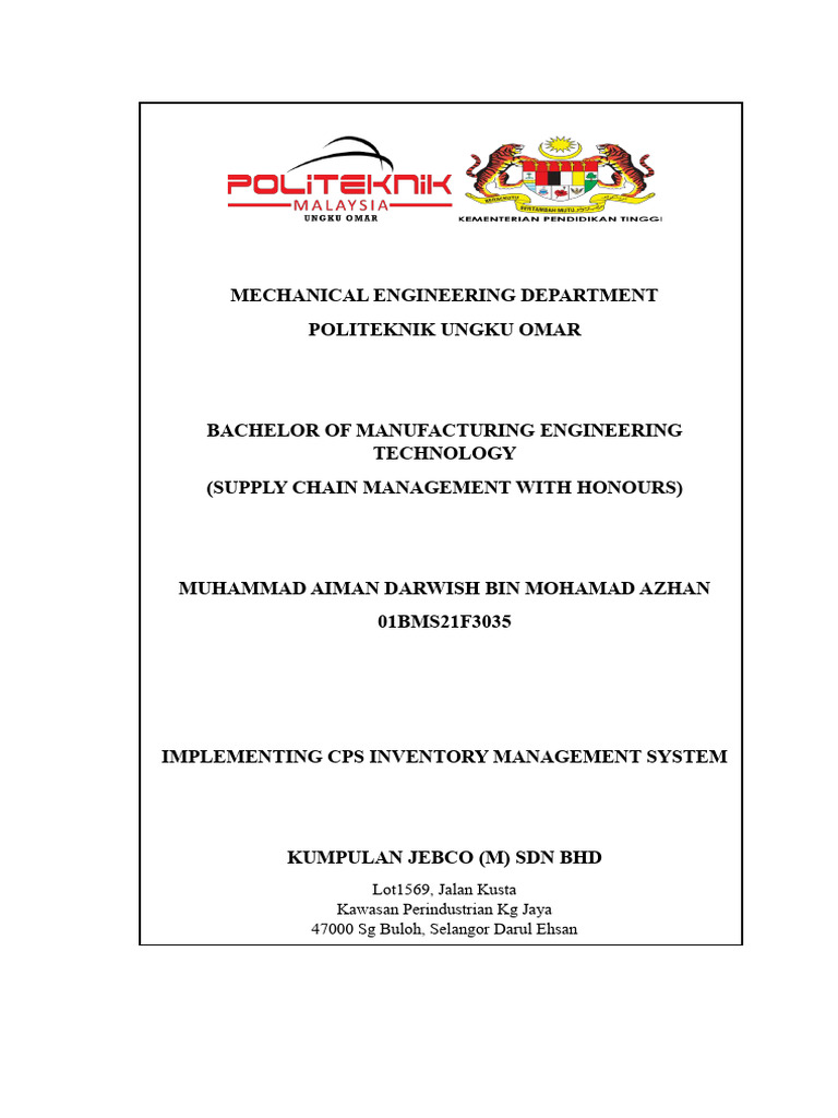 Proposal Project INVENTORY MANAGEMENT SYSTEM | PDF | Microsoft Excel ...