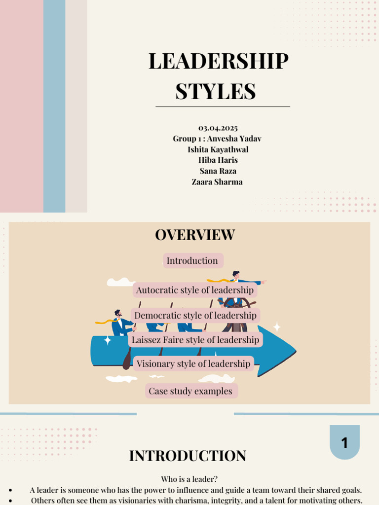 Leadership Styles Overview and Analysis | PDF | Leadership | Decision ...