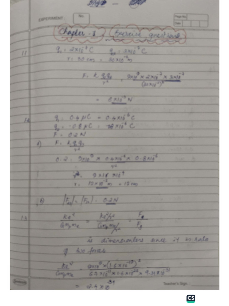 Chapter Exercise Solution | PDF