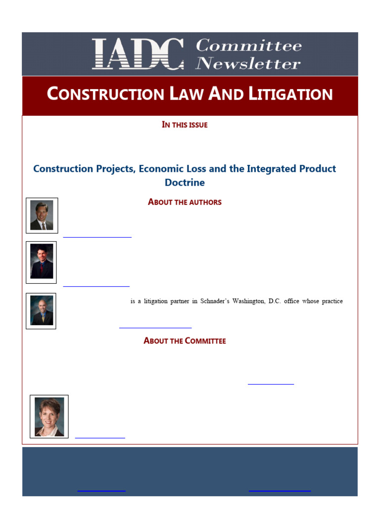 Economic Loss and Integrated Product | PDF | Tort | Product Liability