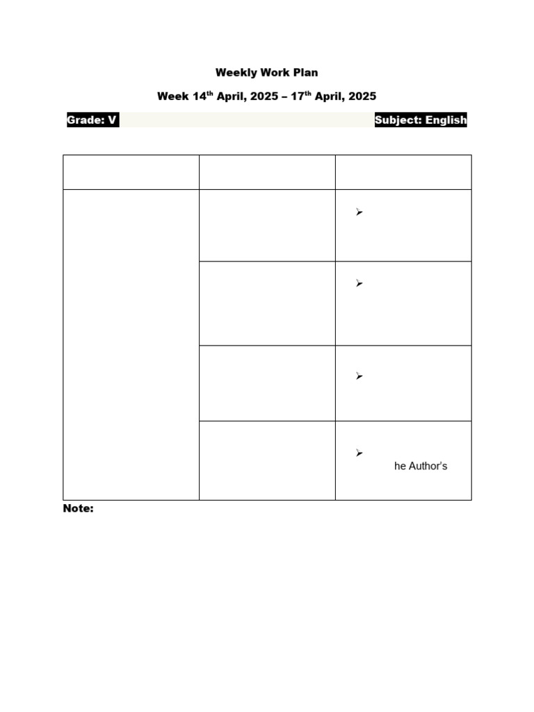 English Reflection Plan | PDF