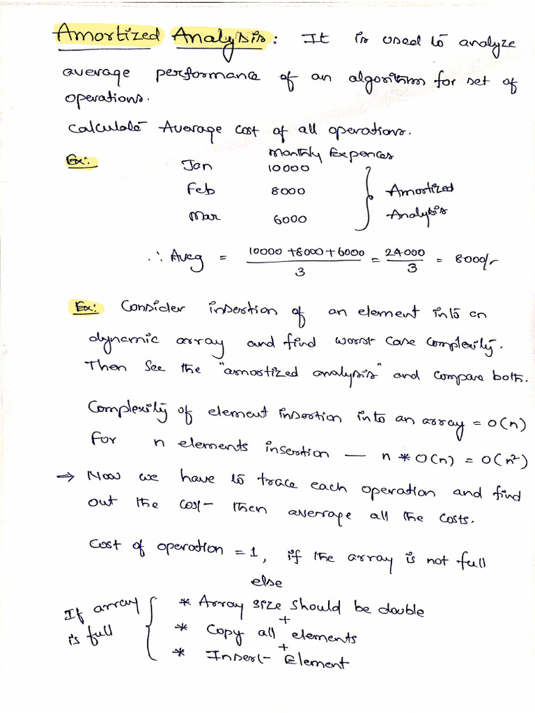 Amortized Analysis1 | PDF