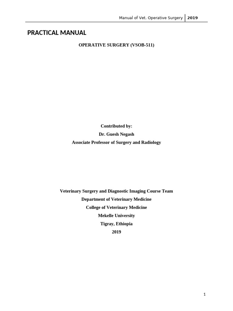 Veterinary Operative Surgery | PDF | Esophagus | Tongue