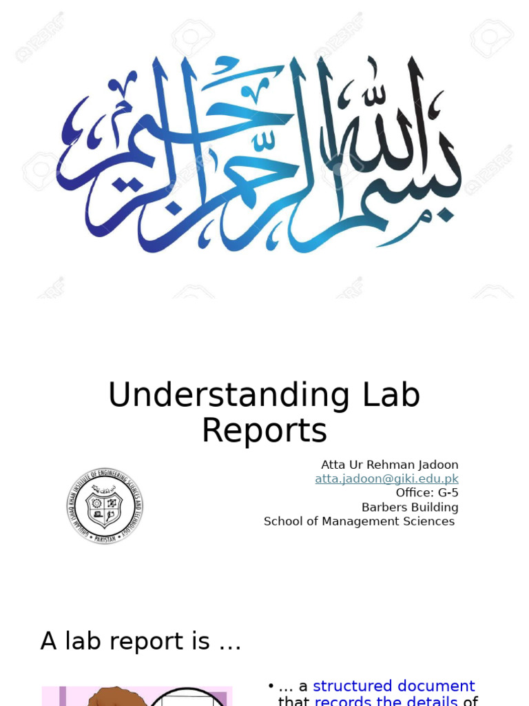 Lecture-20 Understanding Lab Reports | PDF | Experiment | Data