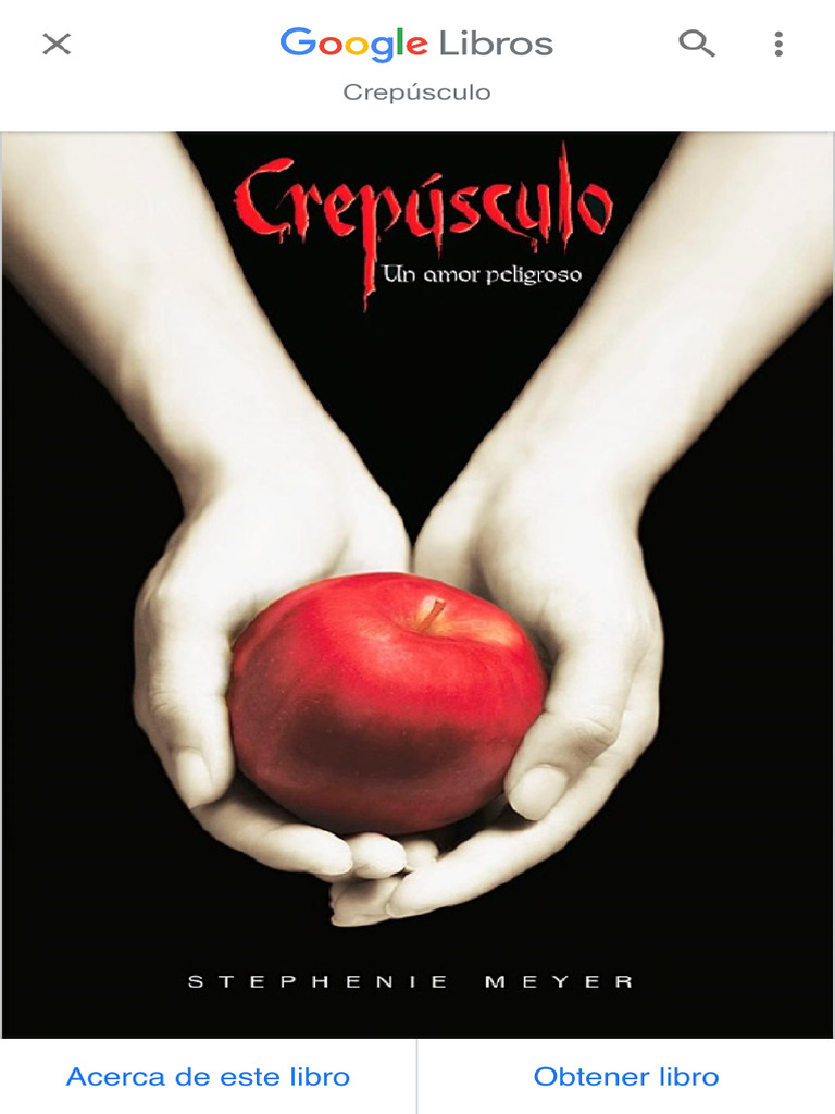 Crepúsculo - Stephenie Meyer - Google Libros | PDF
