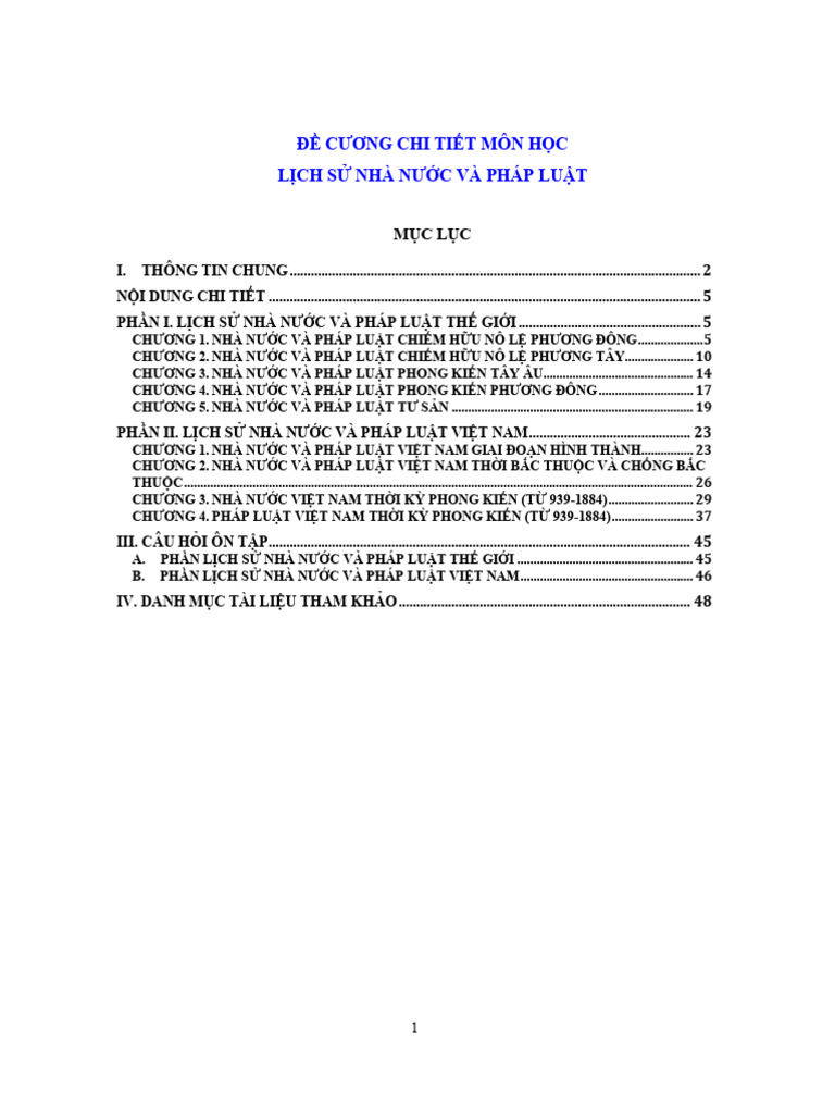 De Cuong Mon Hoc LICH SU NNPL | PDF