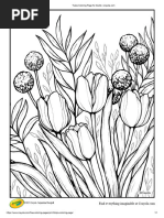 Summer Solstice Coloring Page For Adults & Kids | PDF