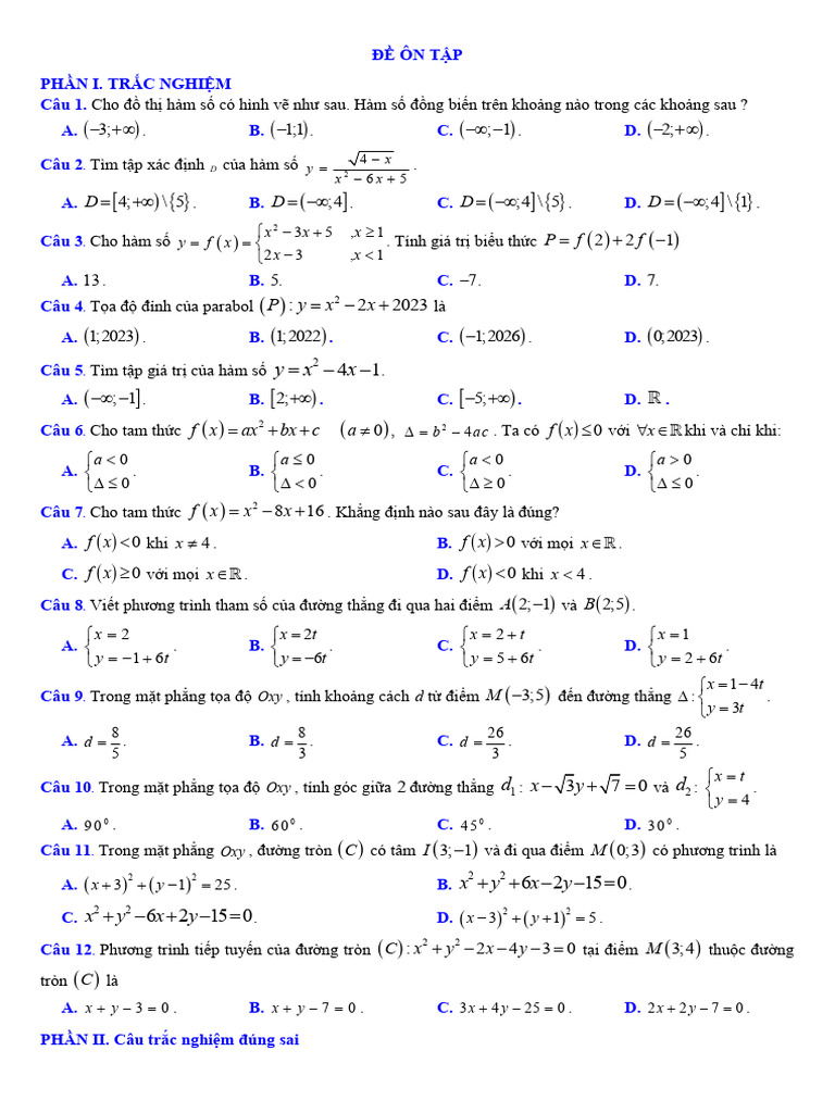 GK2 Lop 10 Toan | PDF