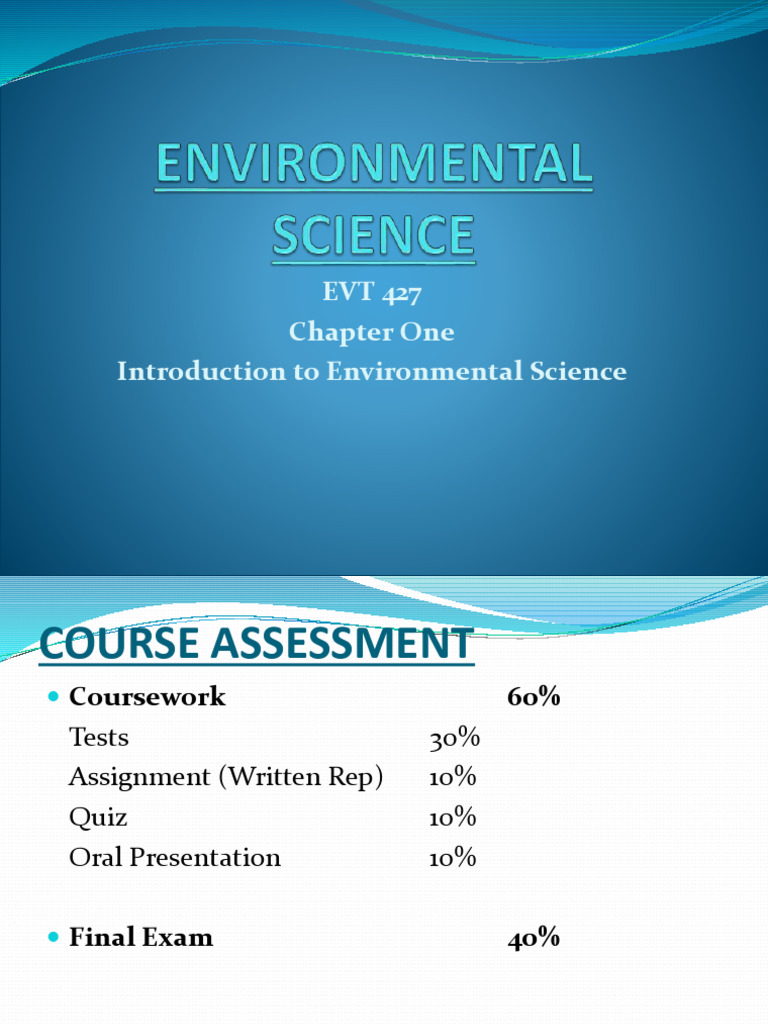 Chap 1- Introduction to Environmental | PDF | Sustainability ...