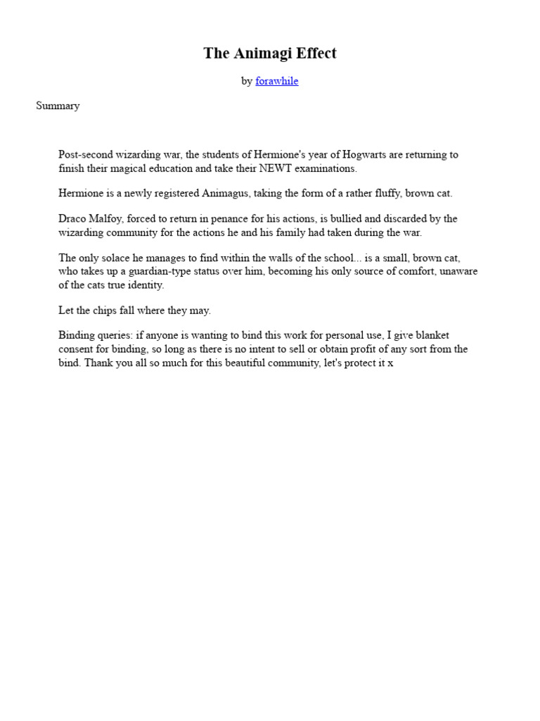 The Animagi Effect-Strony-1 | PDF