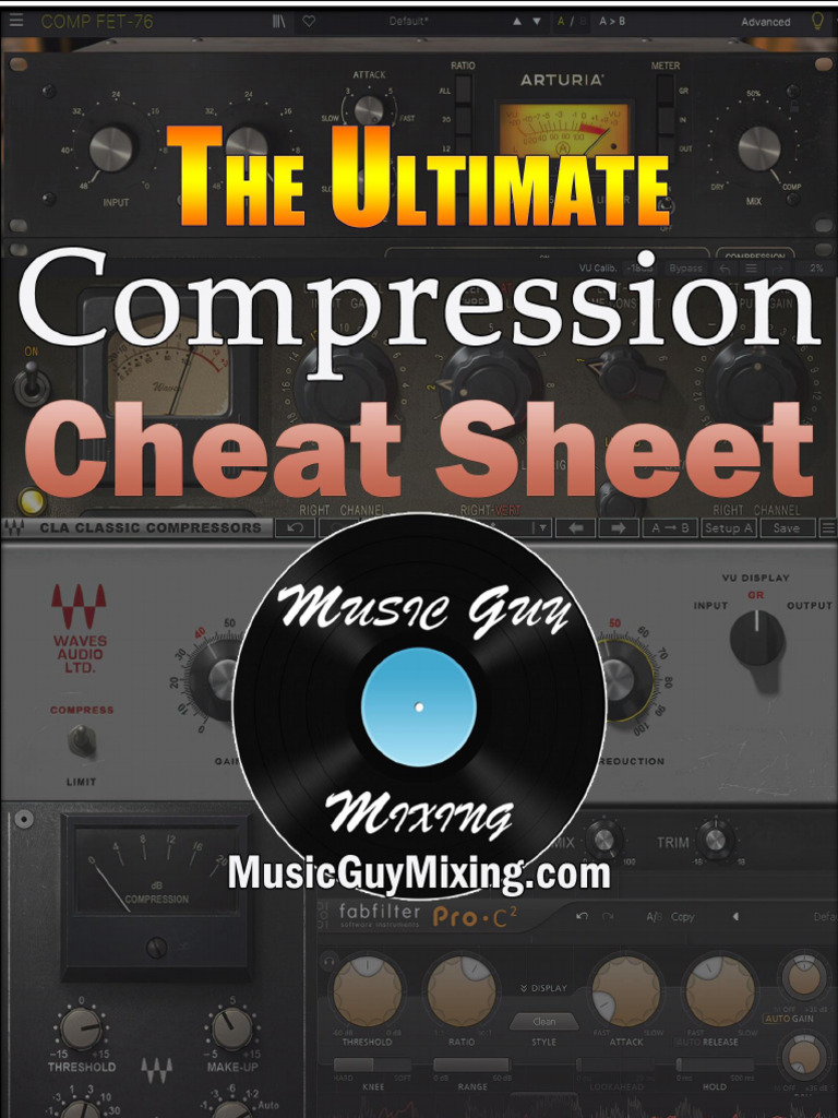 Compression Cheat Sheet From Music Guy Mixing | PDF | Sound ...