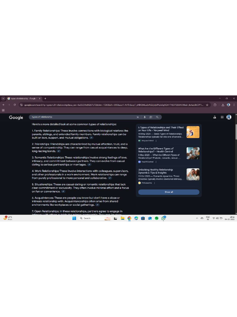 Types of Relationships | PDF