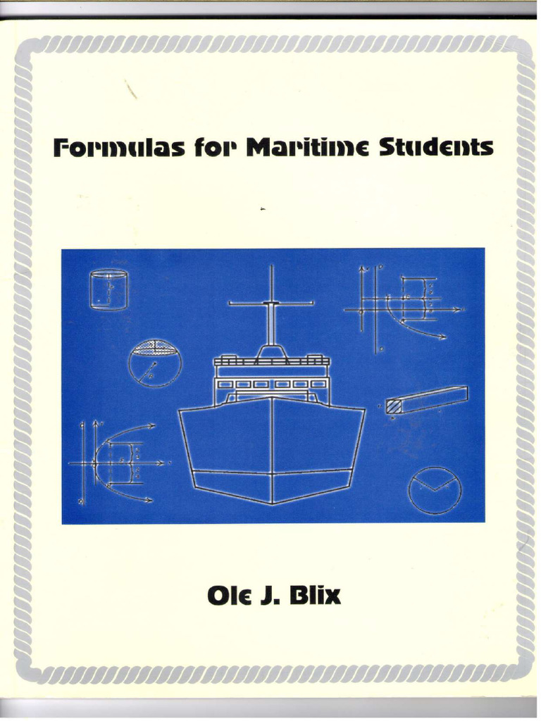 Formulas For Maritime Students 1705993704 | PDF
