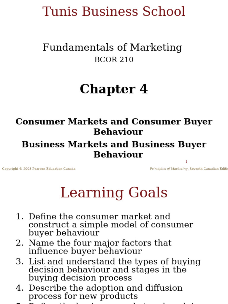 Chap 4 Consumer Markets and Consumer Buyer Behaviour2025 | PDF | Consumer Behaviour | Behavior