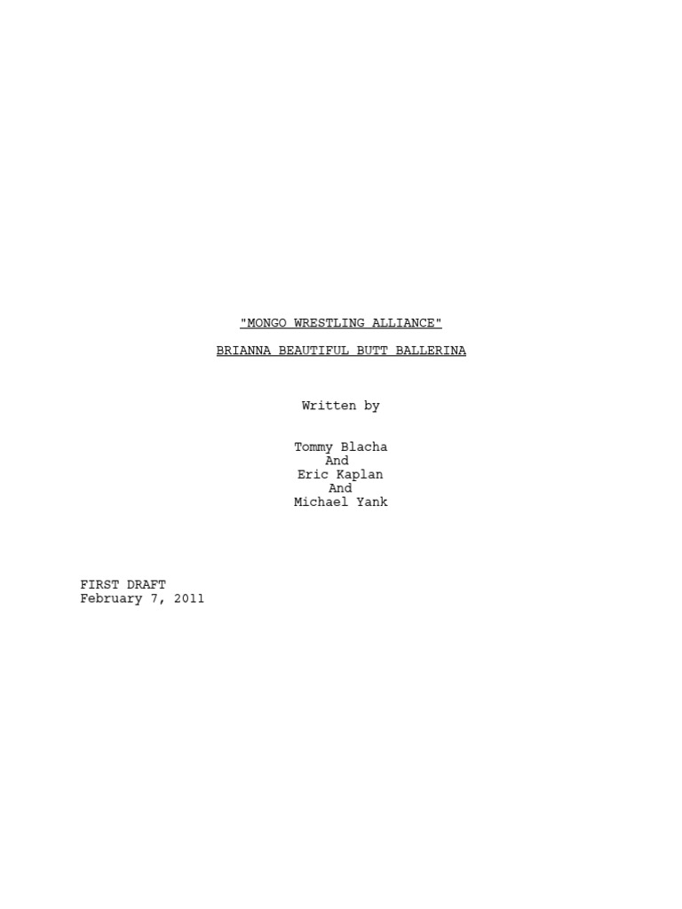 Mongo Wrestling Alliance Ep 5 - Brianna Beautiful Butt Ballerina | PDF