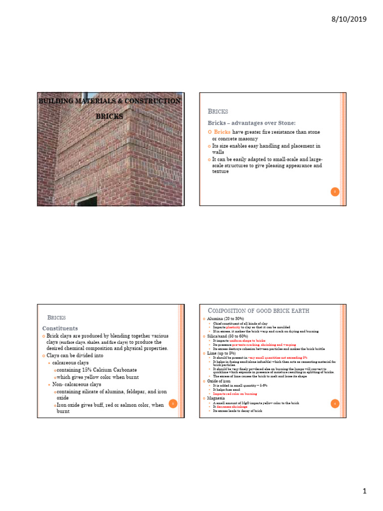 Bricks | PDF | Brick | Lime (Material)