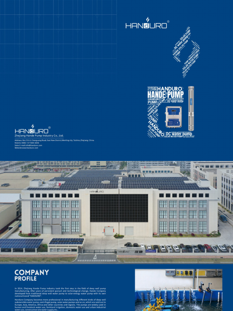 Solar Water Pumps Catalog -Handuro 2024 (1) | PDF