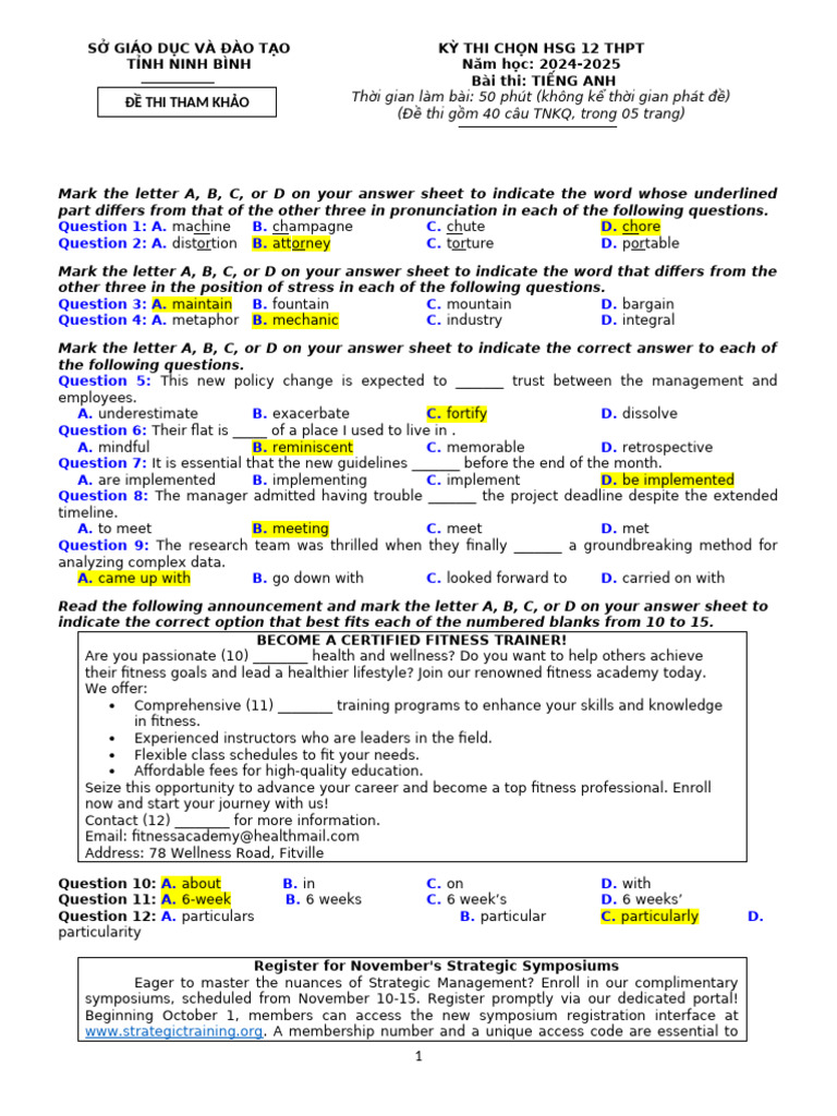 PRACTICE-TEST-3-FORM-2025 | PDF | Eye | Biodiversity