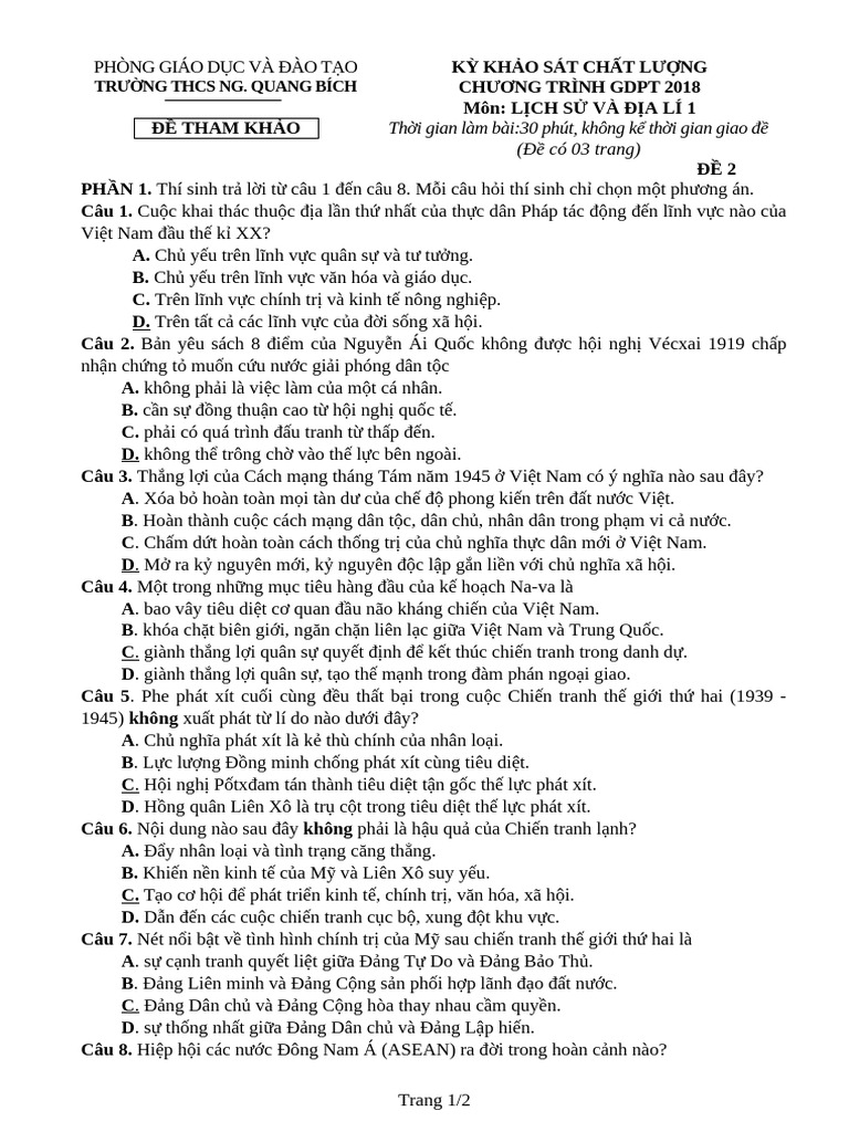 ĐỀ 2 - NQB | PDF