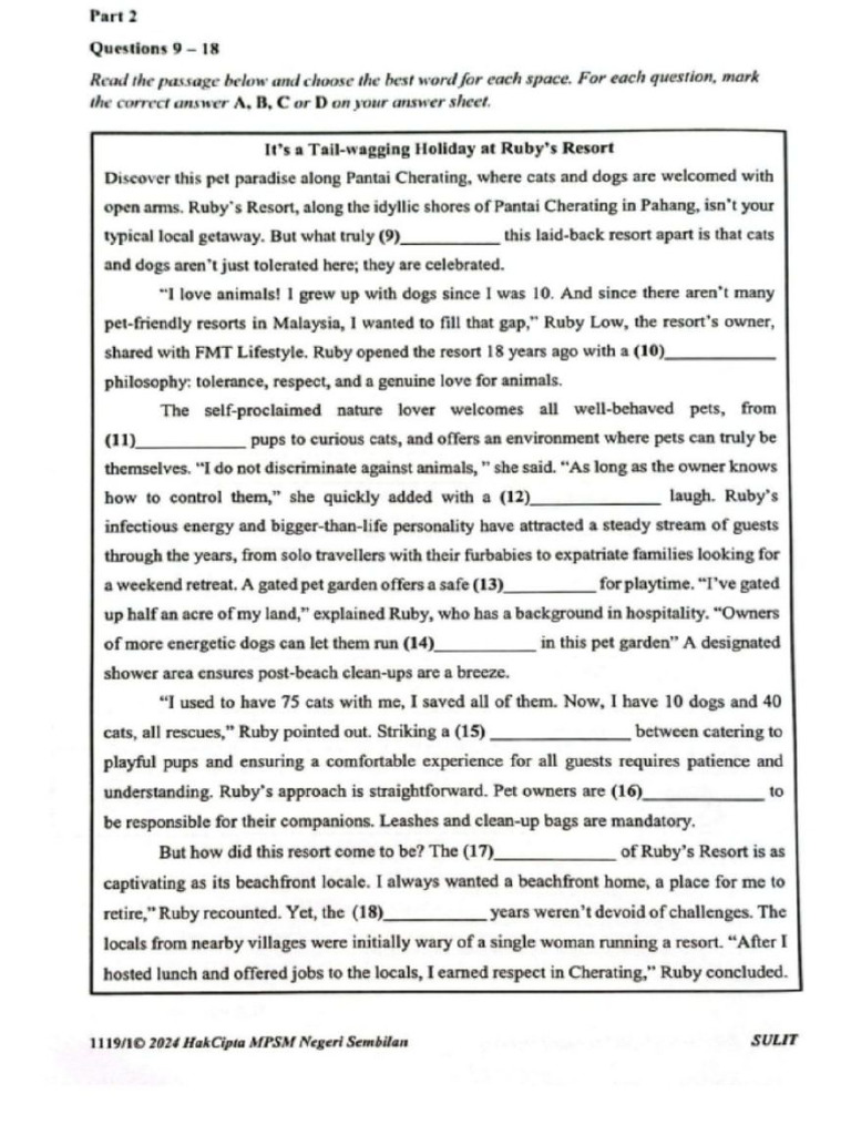 Part#2 Rational Cloze - Y1222 | PDF