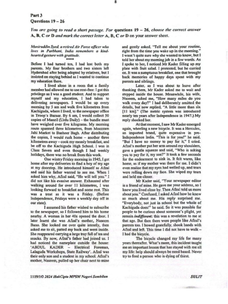 Part#3 Long Text - Y1222 | PDF