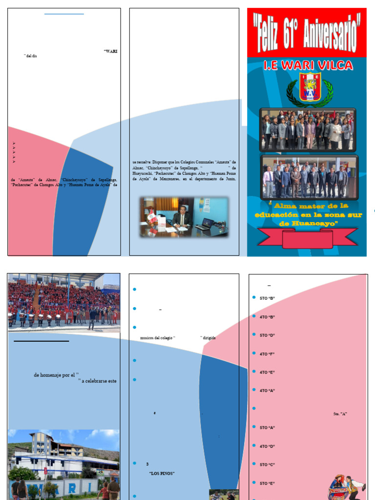 Programa Aniversario WARI 2024 | PDF