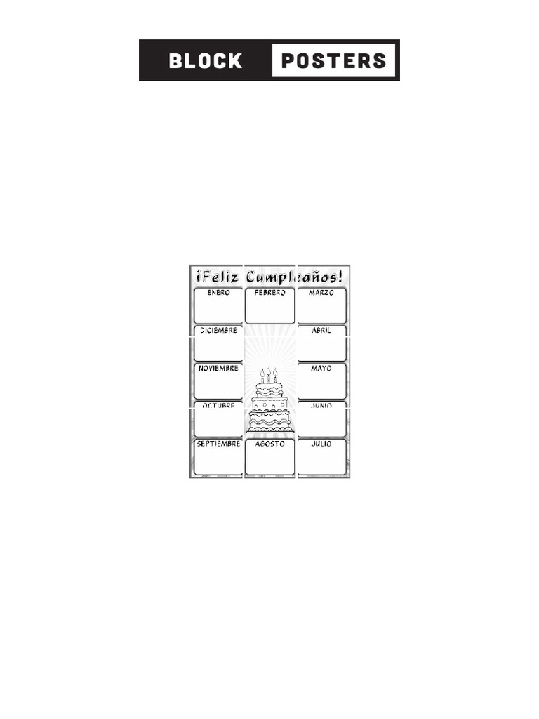 Block Poster Setup Guide: A4 Portrait | PDF