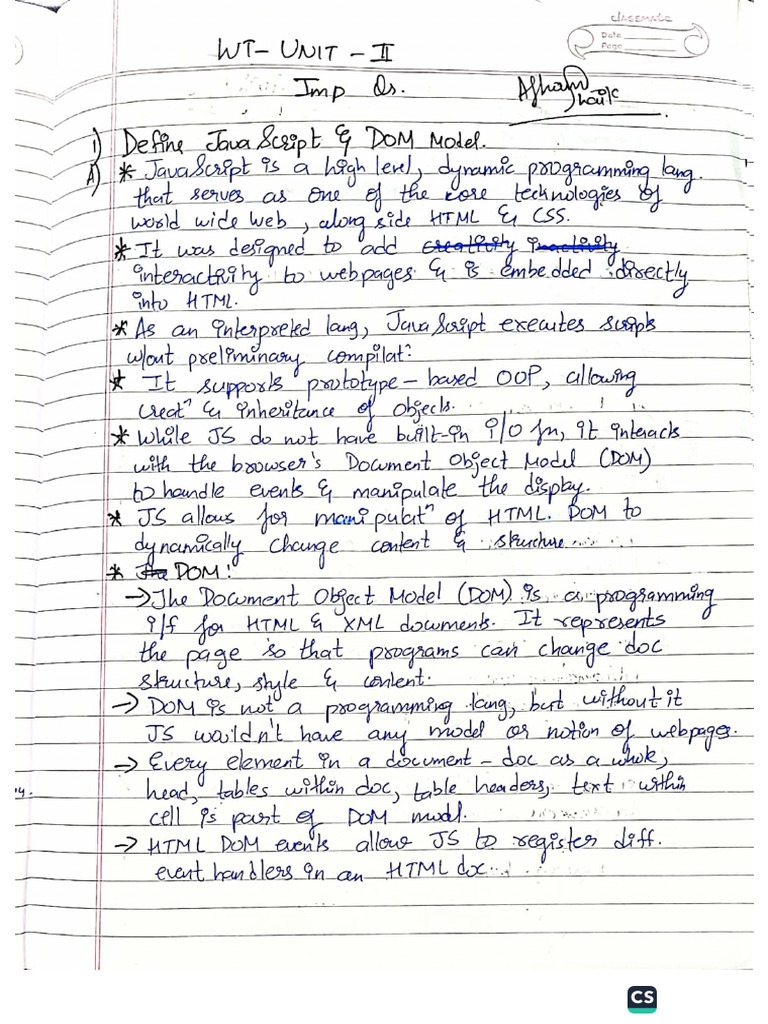 S.afham WT Unit2 Imps | PDF