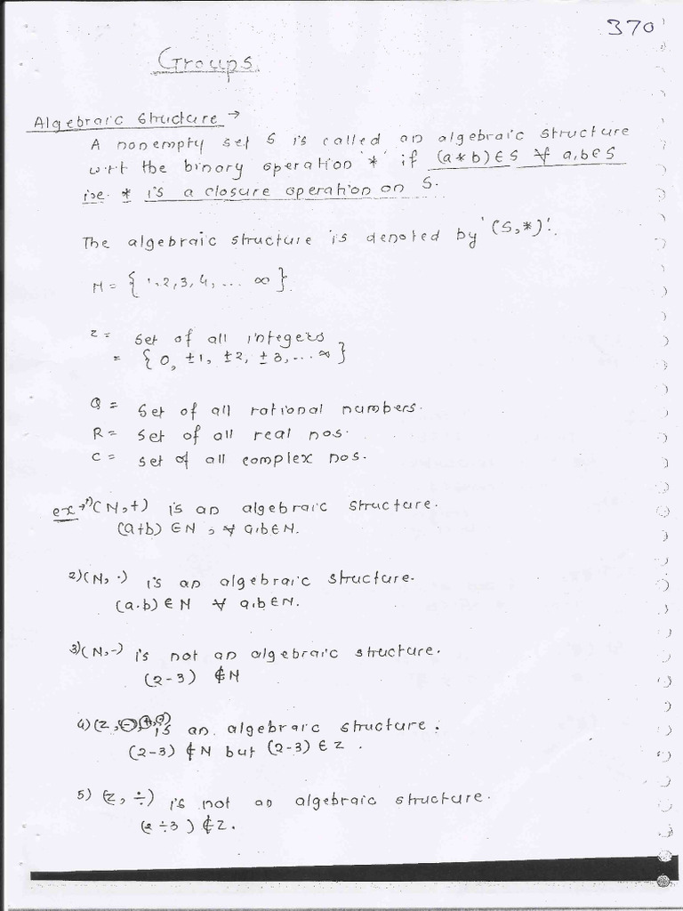 Algebraic Structure Discrete Maths | PDF