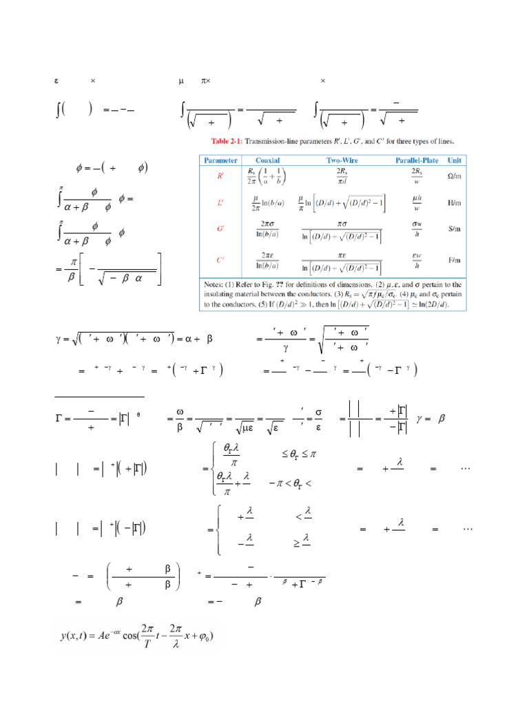 Formula Sheet Final Exam Revised | PDF | Mathematical Physics